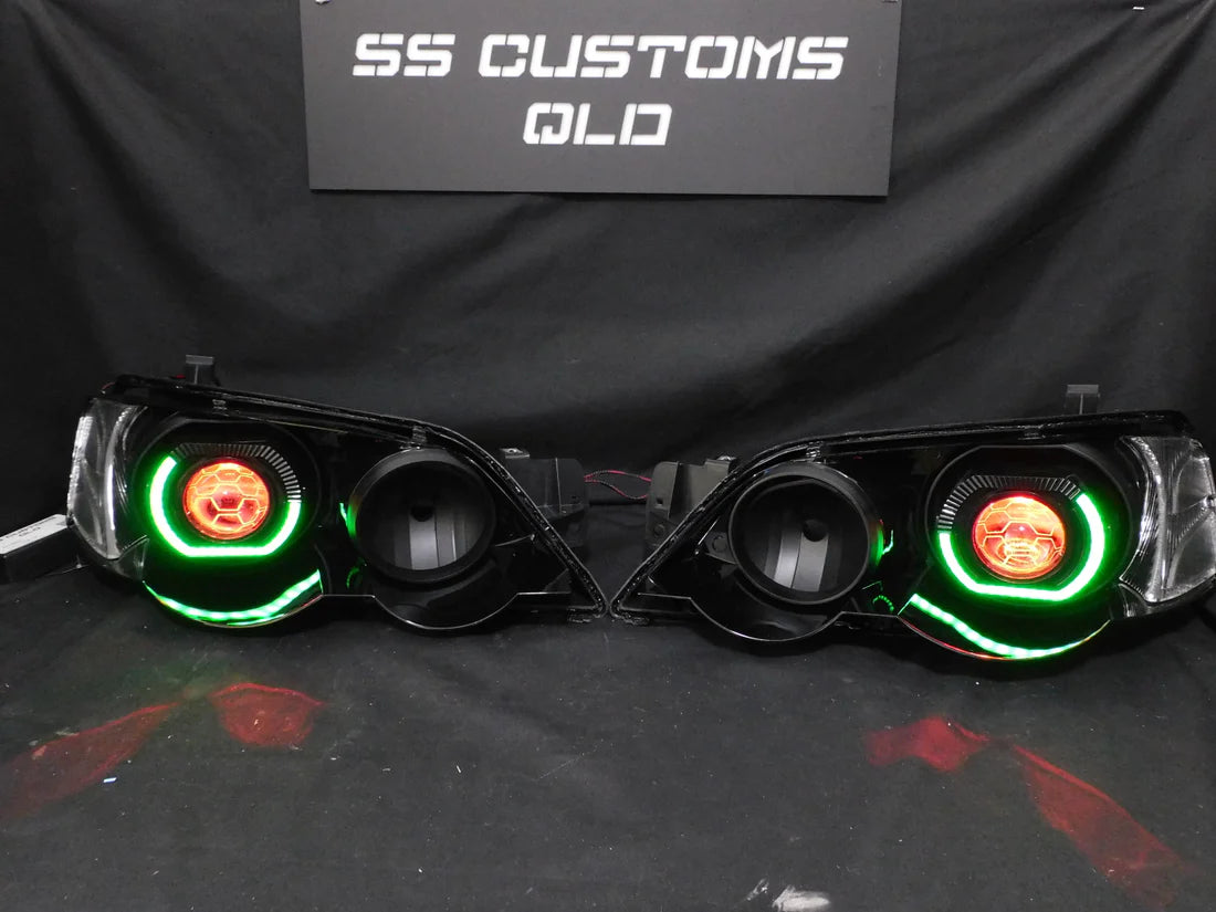 Ford Falcon BA BF XR Quad projectors | SS Customs QLD