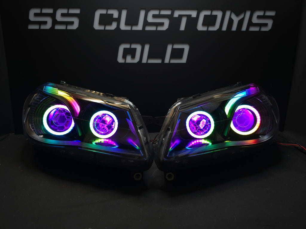 Holden VF Commodore blacked out Custom Headlights | SS Customs QLD