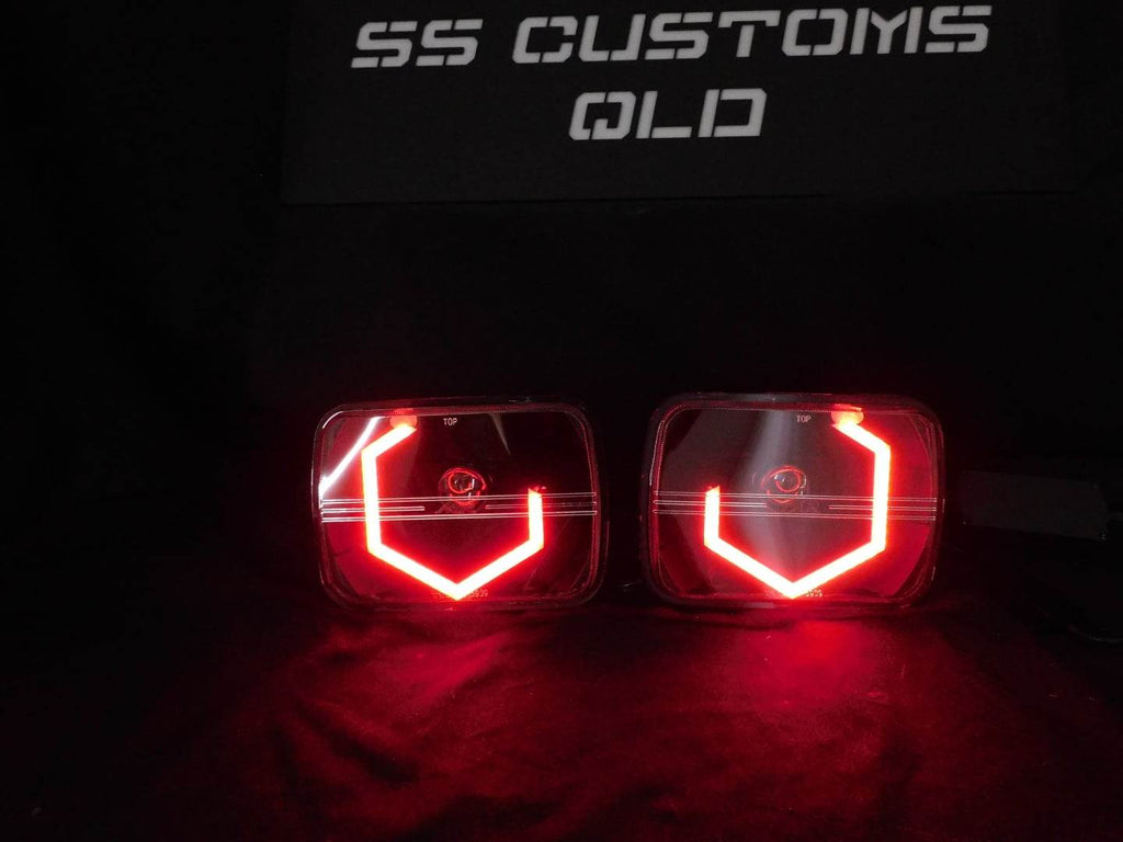 7x5 Mini Bi-LED Projector Custom Headlights - Hex | SS Customs QLD