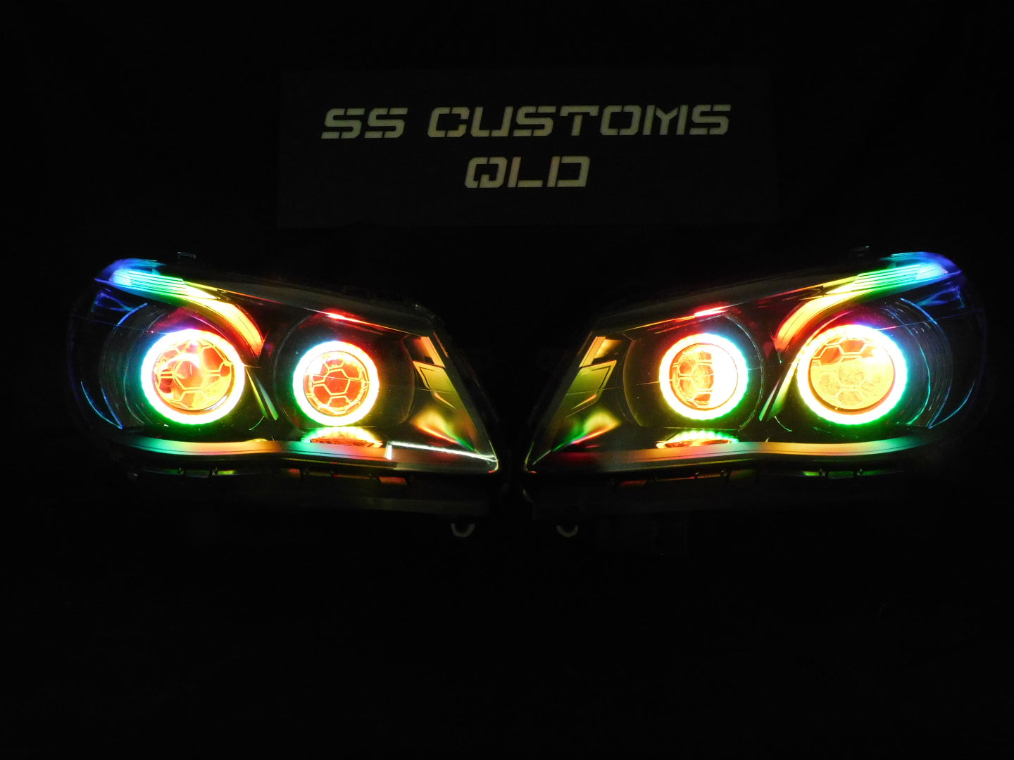 Holden VF Commodore blacked out Custom Headlights | SS Customs QLD
